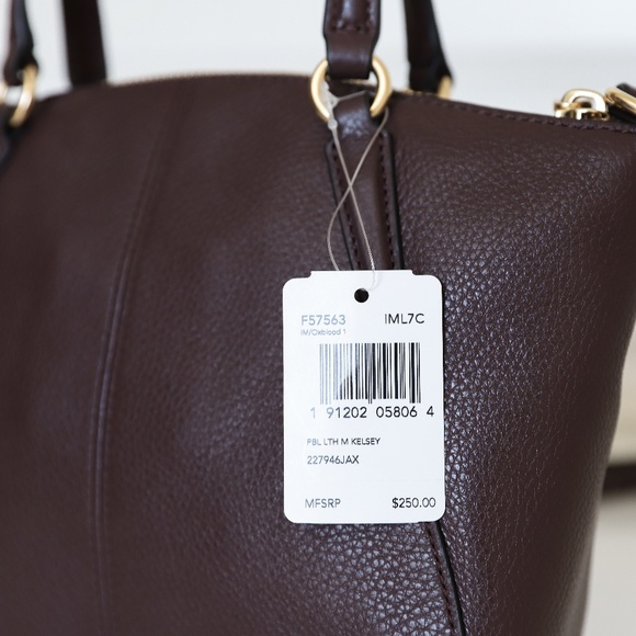 Coach | Bags | Coach F57563 Mini Kelsey In Pebble Leather Satchel ...
